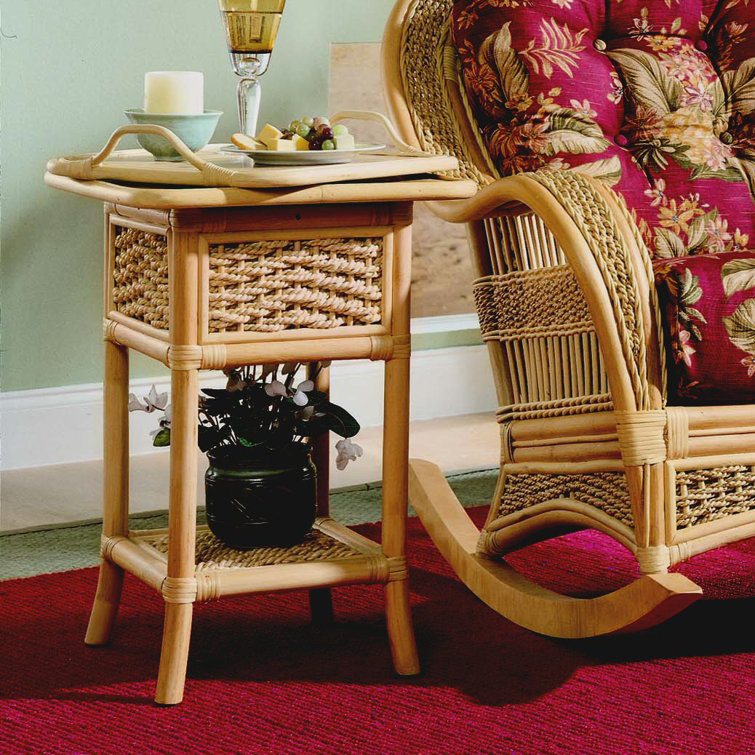 Bay Isle Home Deatsville 25'' Tall Glass Tray Top End Table & Reviews ...