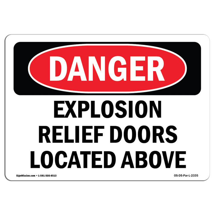 SignMission Explosion Relief Doors Located Above Sign | Wayfair