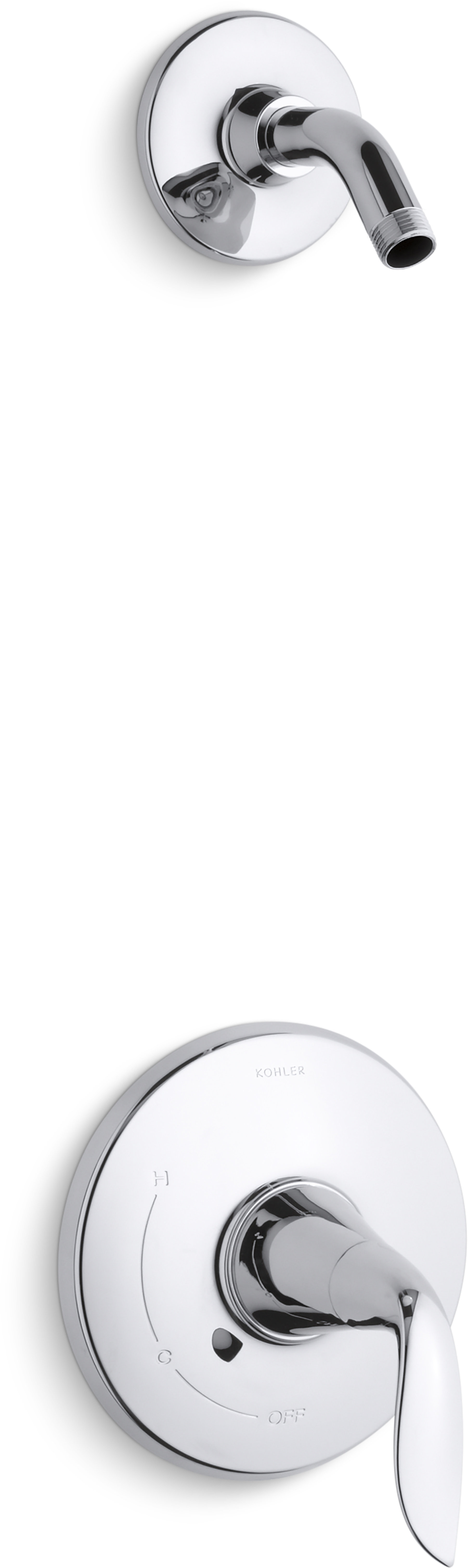 Kohler Refinia Rite-Temp Shower Valve Trim With Lever Handle, Less ...