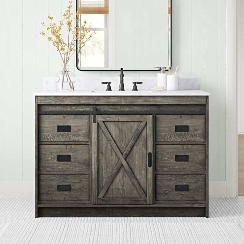 Sand & Stable Jillian 48" Single Bathroom Vanity Set & Reviews | Wayfair