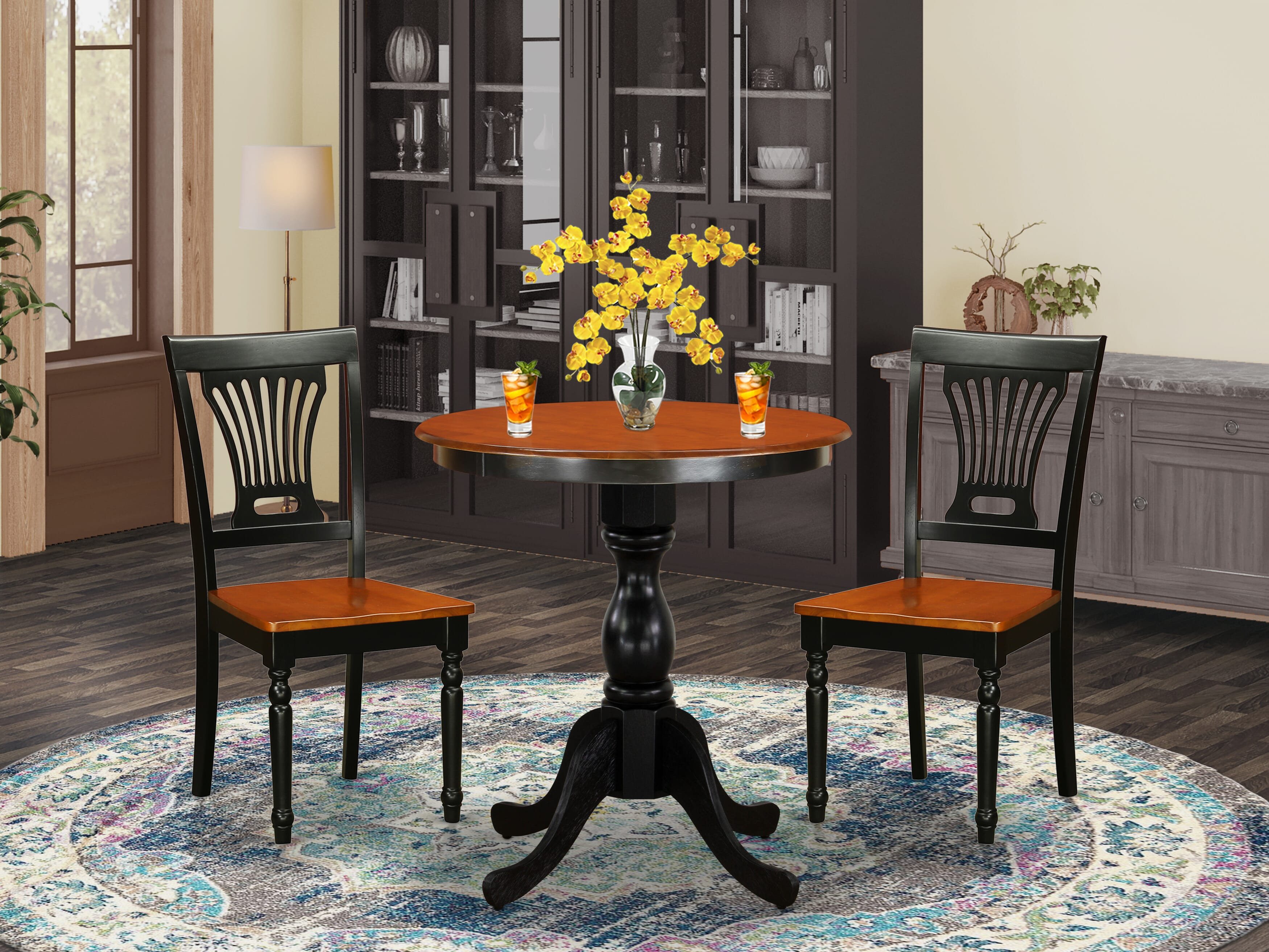 Alcott Hill® Adelo 2 - Person Solid Wood Breakfast Nook Dining Set ...