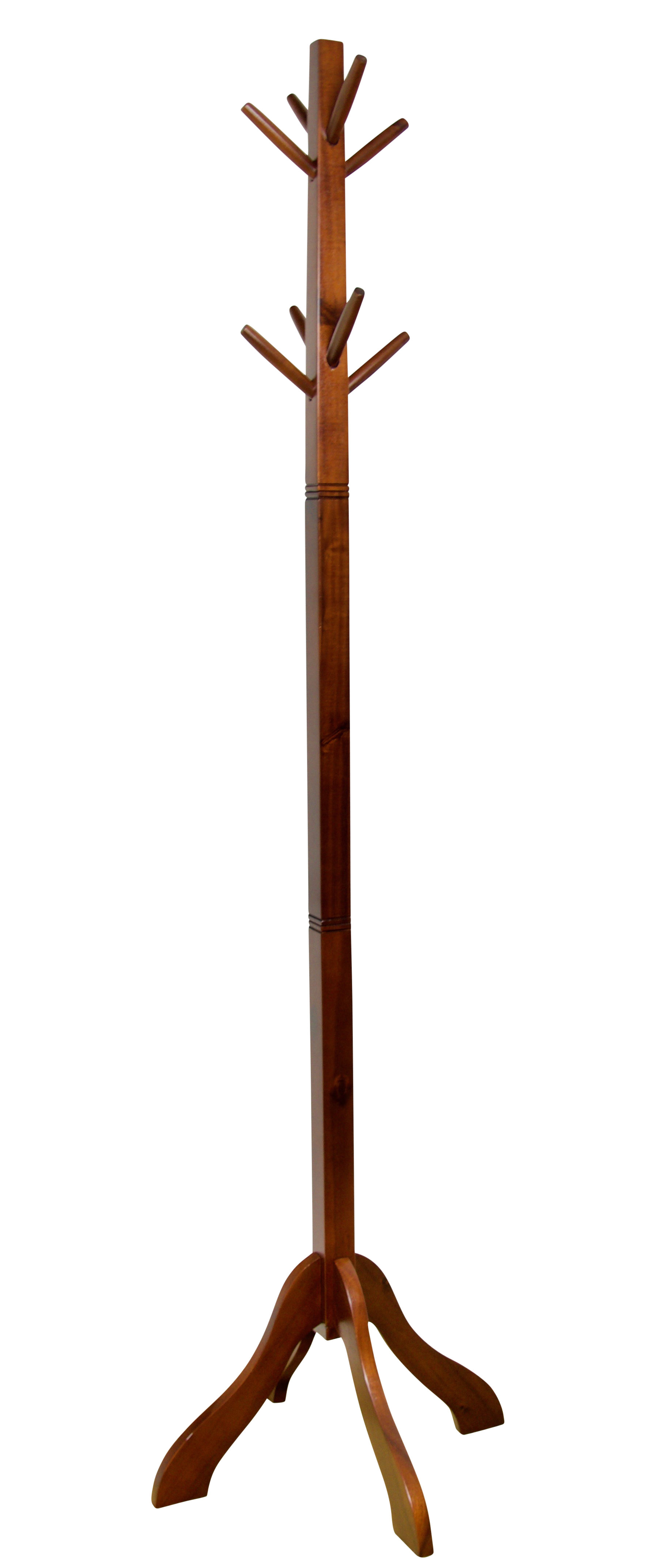 Lark Manor Aiydan 18'' Wide Solid Wood Freestanding Coat Rack & Reviews ...