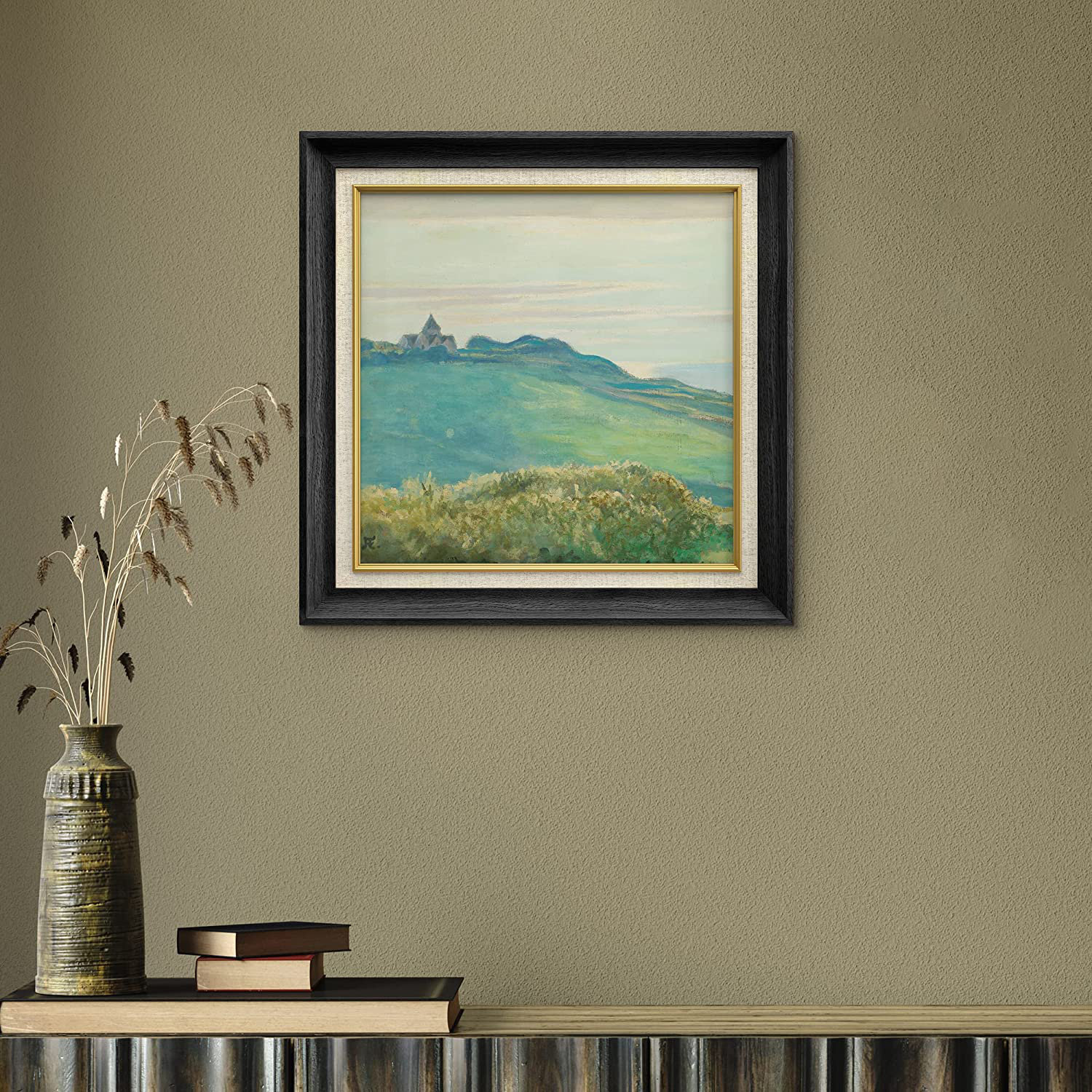 SIGNLEADER Pastel European Cottage On Hill by Claude Monet - Single ...