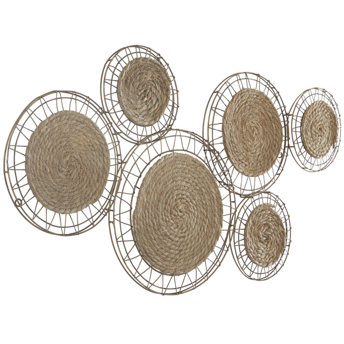 Novogratz Cole And Grey Bohemian Dried Plant Woven Wall Decor | Wayfair