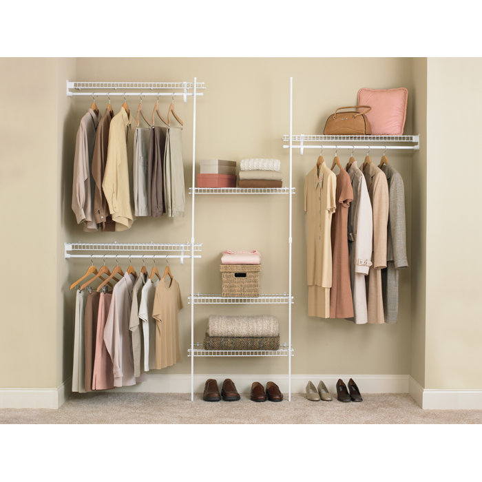 ClosetMaid 60" W - 96" W Wire Closet Organizer Kit & Reviews | Wayfair