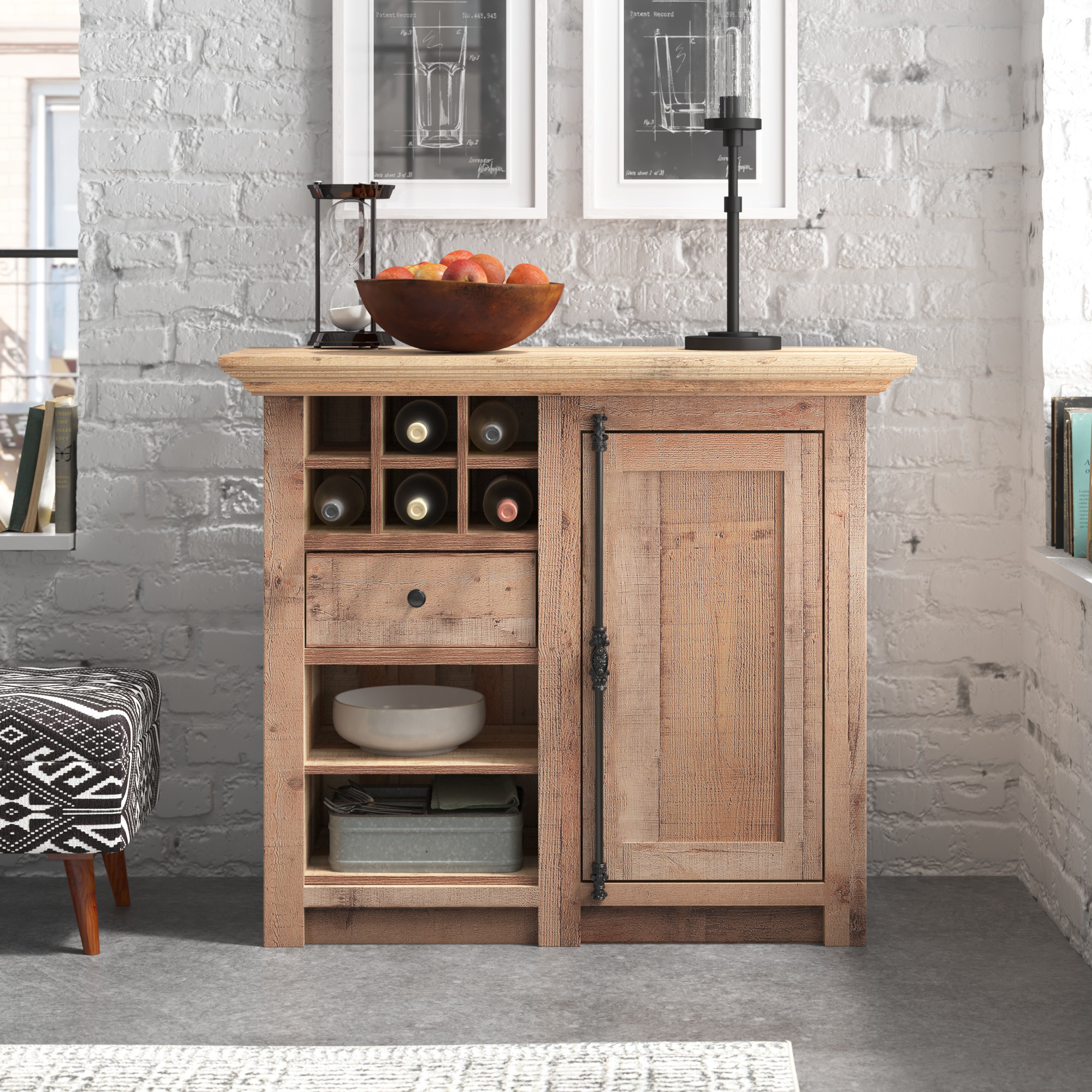 Steelside™ Avalynn 42.5'' Wide 1 Drawer Server | Wayfair