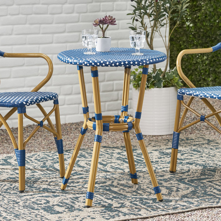 Longshore Tides Wicker Bistro Table & Reviews | Wayfair