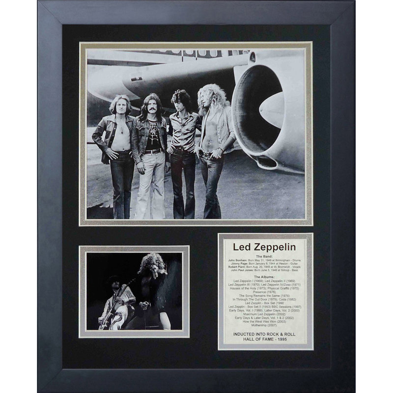 Legends Never Die Led Zeppelin Plane Framed Memorabilia | Wayfair