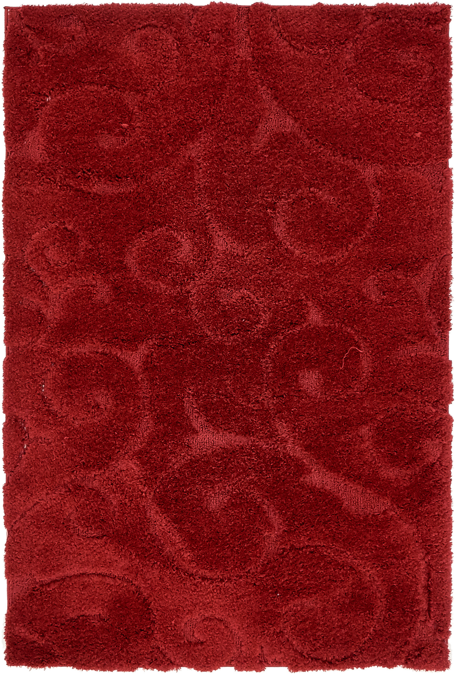 Charlton Home® Baynes Power Loom Performance Blood Red Rug & Reviews ...