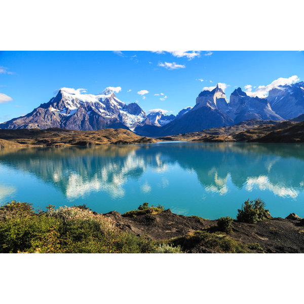 Union Rustic Lake Pehoe, Chile - Wrapped Canvas Photograph | Wayfair.co.uk