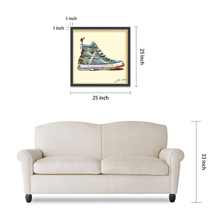 Latitude Run® High Top Sneaker by Alex Zeng - Picture Frame Graphic Art ...