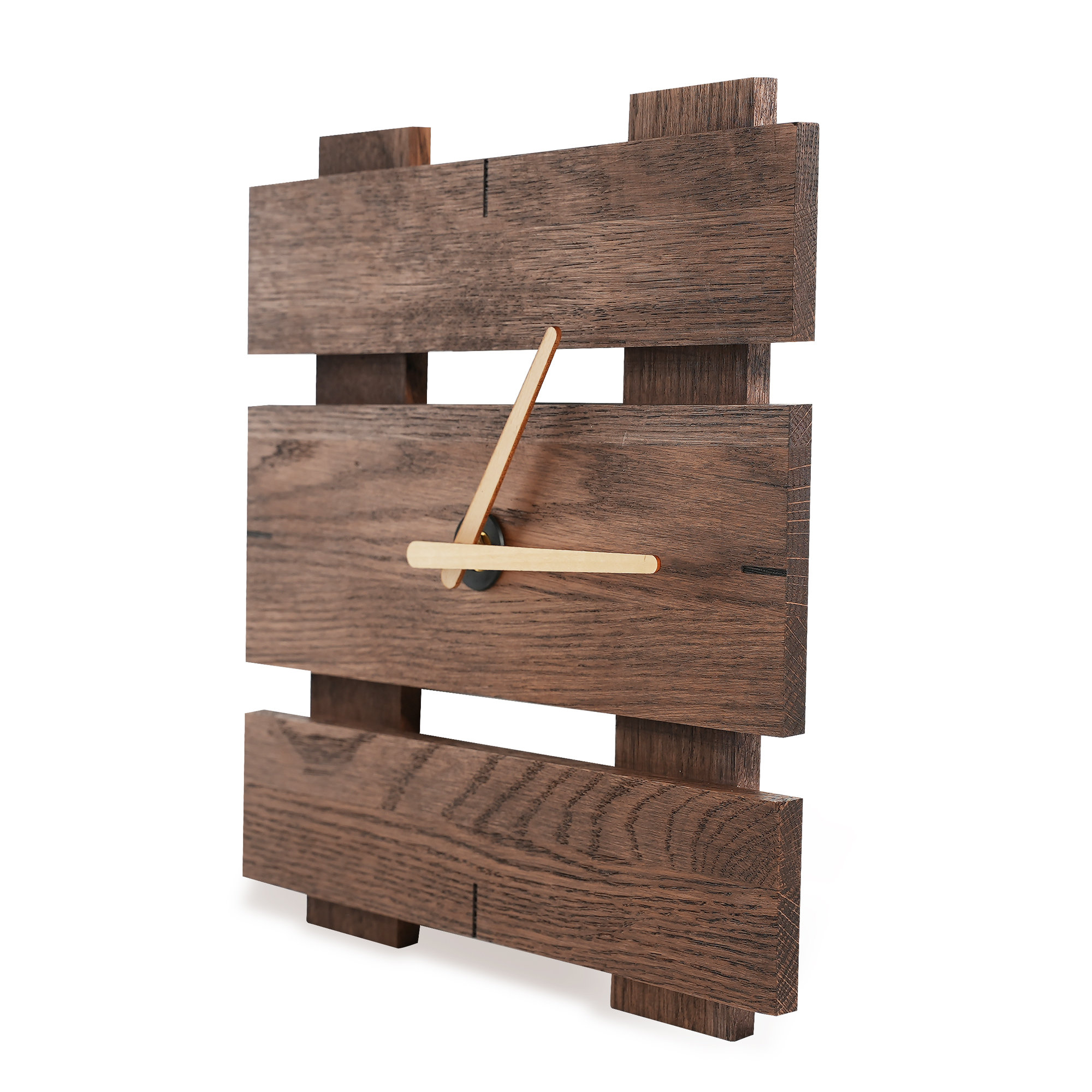CONSDAN Solid Wood Wall Clock | Wayfair