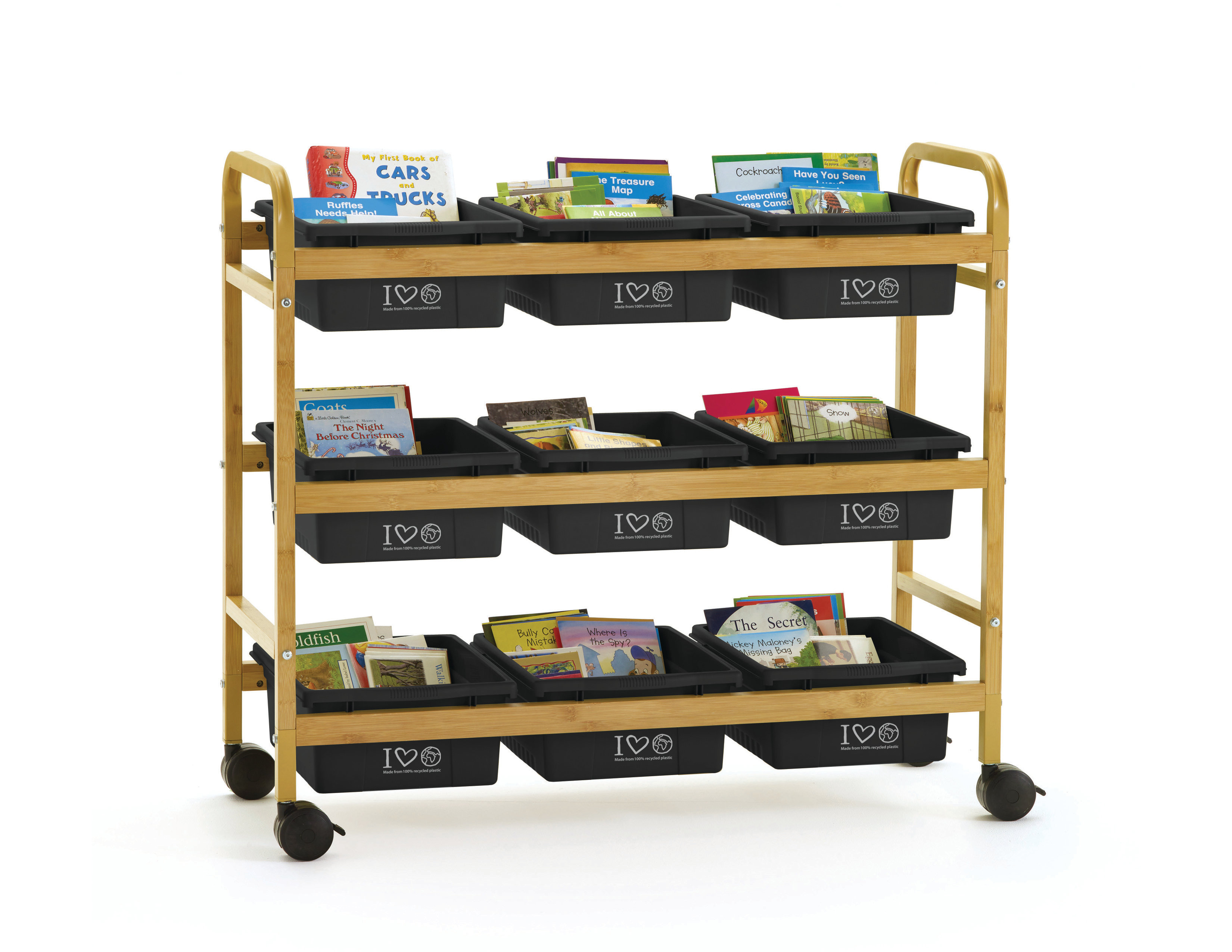 Copernicus Double Sided 9 Compartments Teaching Cart with Bins | Wayfair