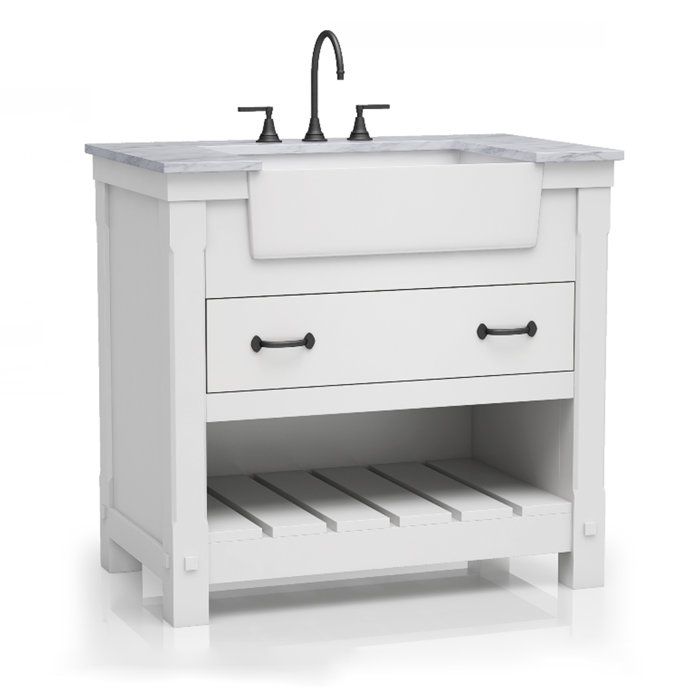 Breakwater Bay Ruthe 37" Single Bathroom Vanity Set & Reviews | Wayfair