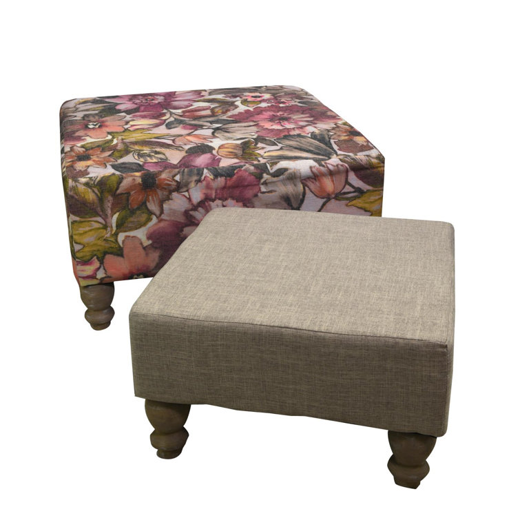 Ophelia & Co. 70Cm Wide Square Footstool Ottoman | Wayfair.co.uk