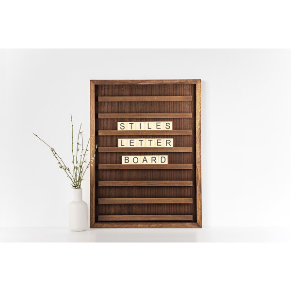 Latitude Run® Wall Mounted Changeable Letter Board | Wayfair