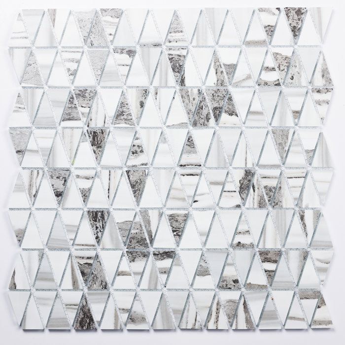 Abolos Art Deco 1" x 2" Glass Mosaic Tile | Wayfair