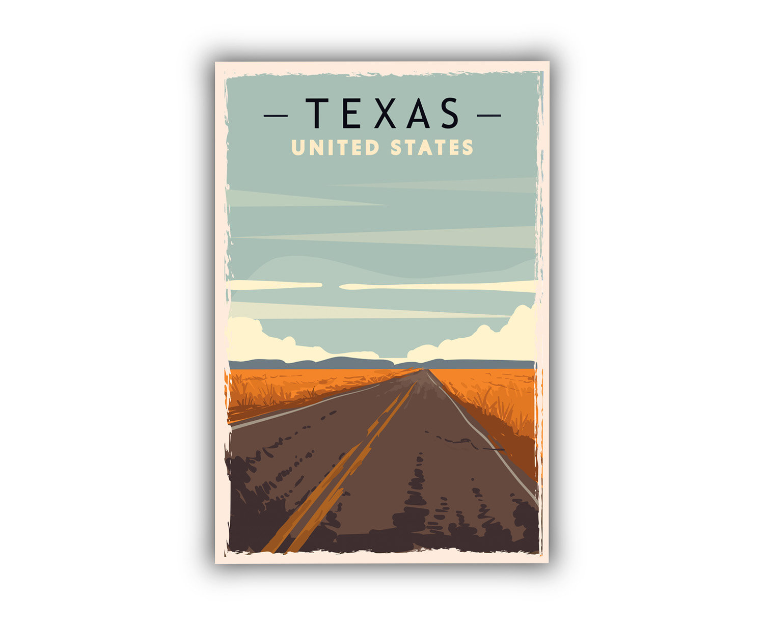 Trinx Texas - 3 Retro Style State Travel Poster Print | Wayfair