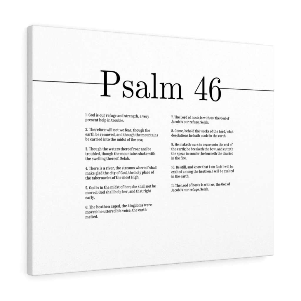 Trinx God Is Our Refuge and Strength Psalm 46 Christian Wall Art Bible ...
