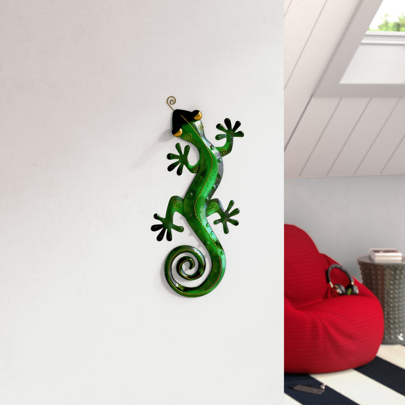 Wrought Studio Traditional Iron Gecko Wall Décor & Reviews | Wayfair