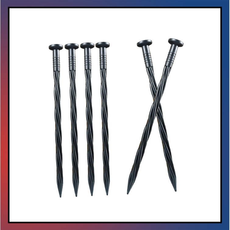 Arlmont & Co. 30 Pcs Spiral Landscape Anchoring Spikes | Wayfair