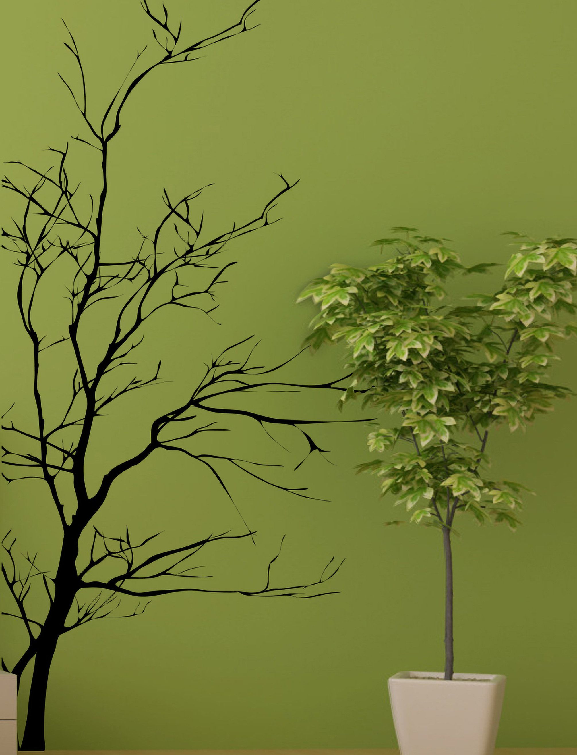 Loon Peak® Bare Tree Branches Wall Decal | Wayfair