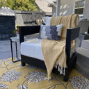 Joss & Main Everlee Patio Chair with Cushions & Reviews | Wayfair