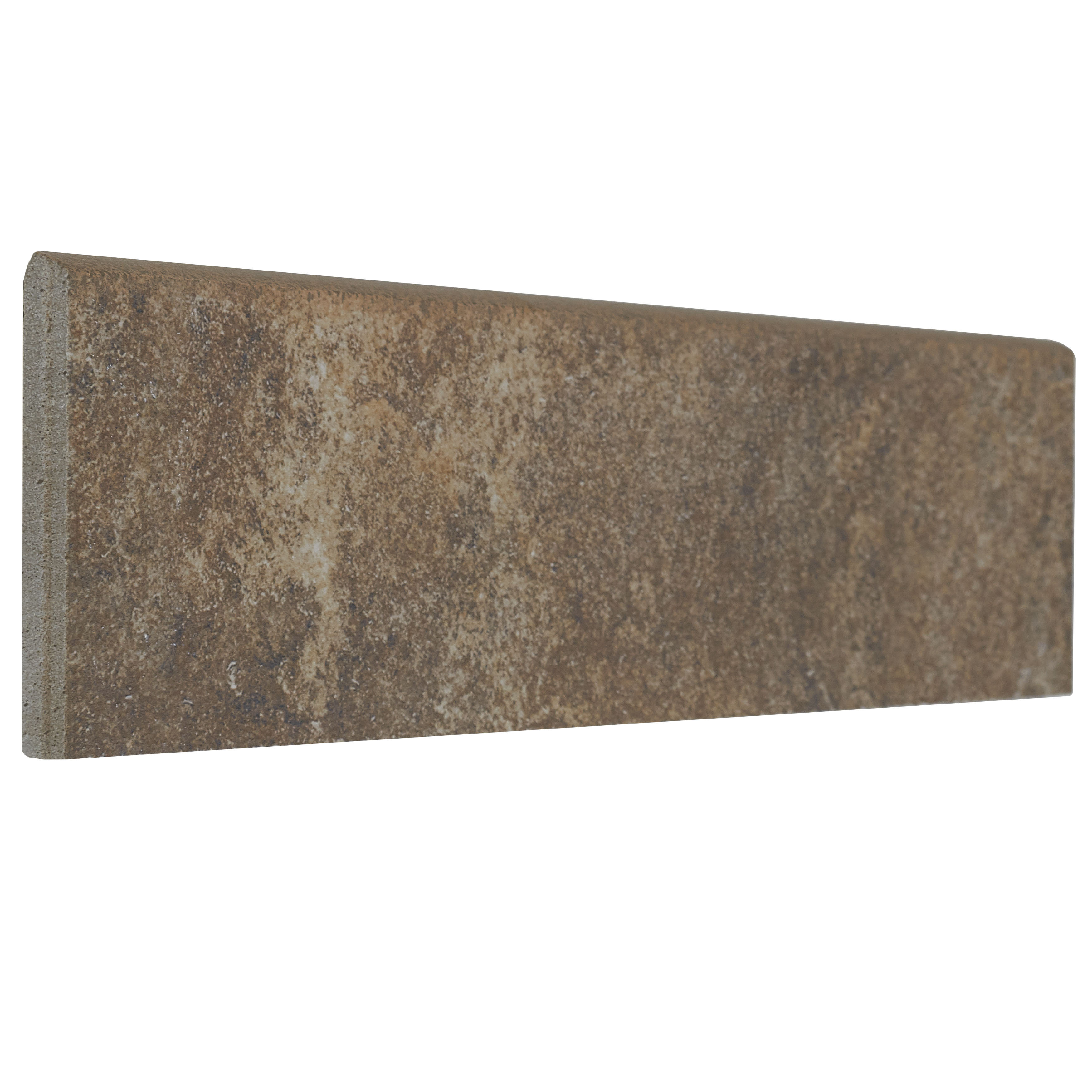 Daltile Slate Attaché 12" x 3" Porcelain Bullnose Tile Trim in Brown ...
