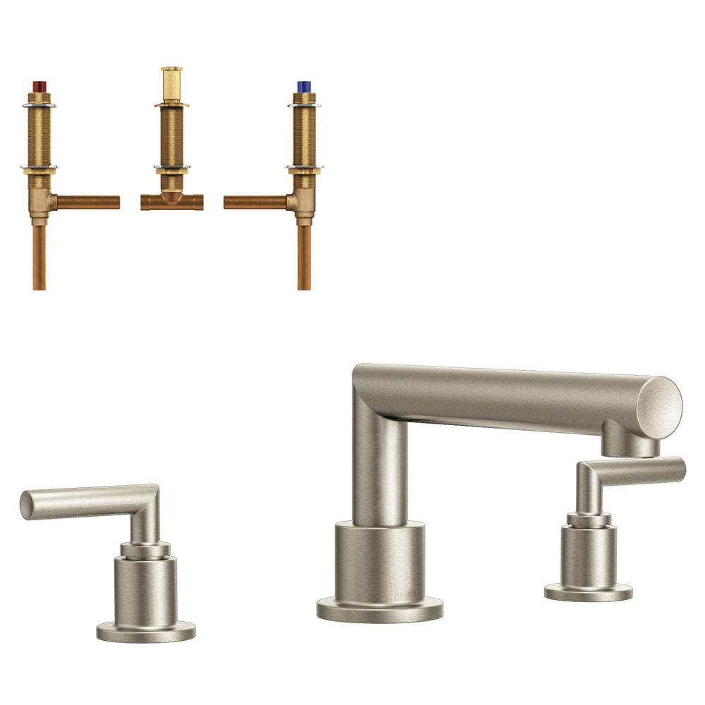 Moen Arris Double Handle Deck Mounted Roman Tub Faucet | Wayfair