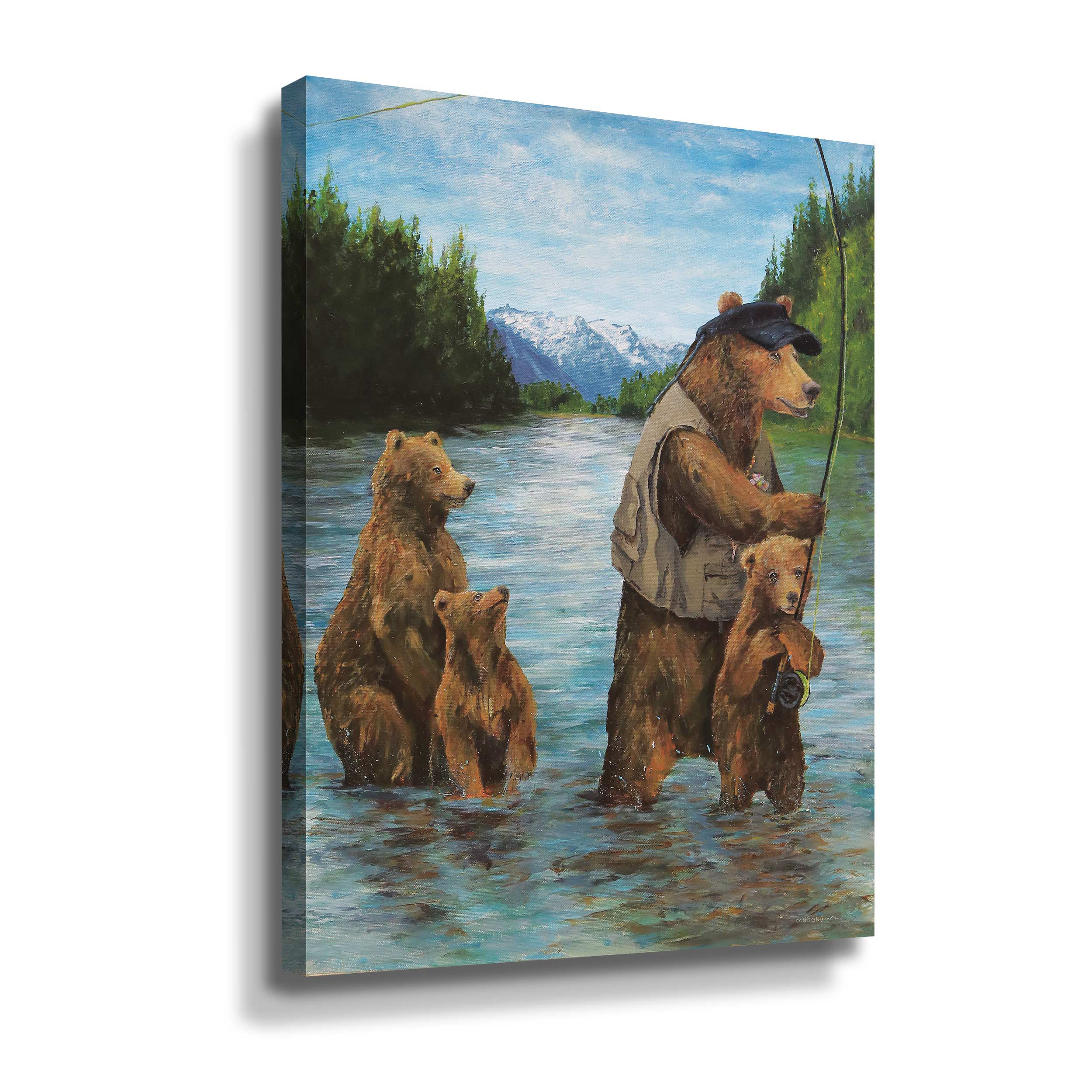 Trinx Papa Bear Print On Canvas Wayfair