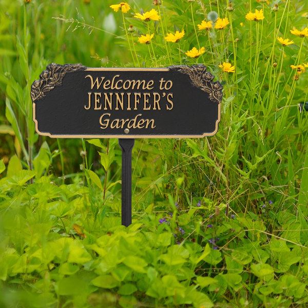 Whitehall Products Welcome Personalized Garden Sign & Reviews | Wayfair
