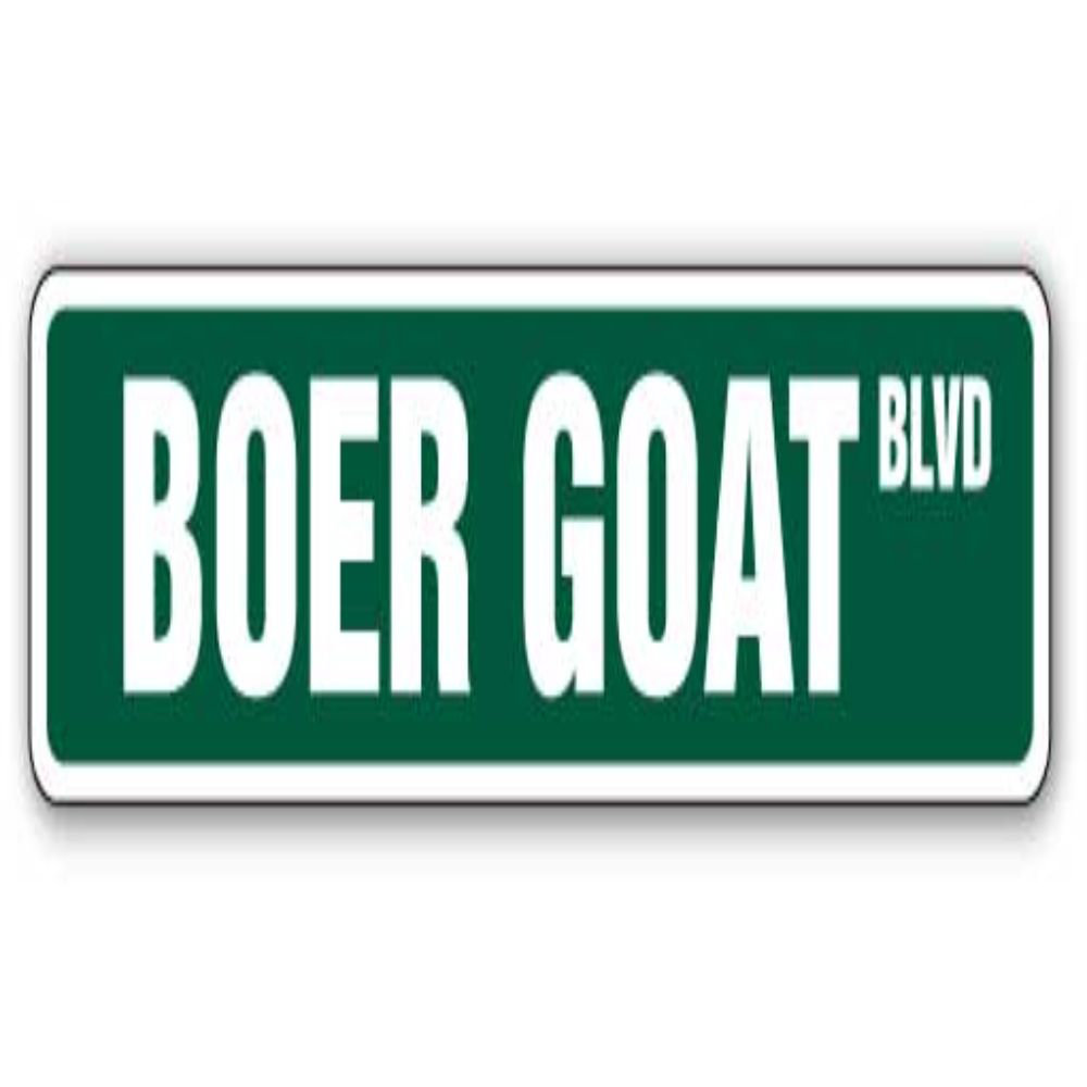 SignMission Boer Goat Street Goats Farm Farmer Signs Animal | Wayfair