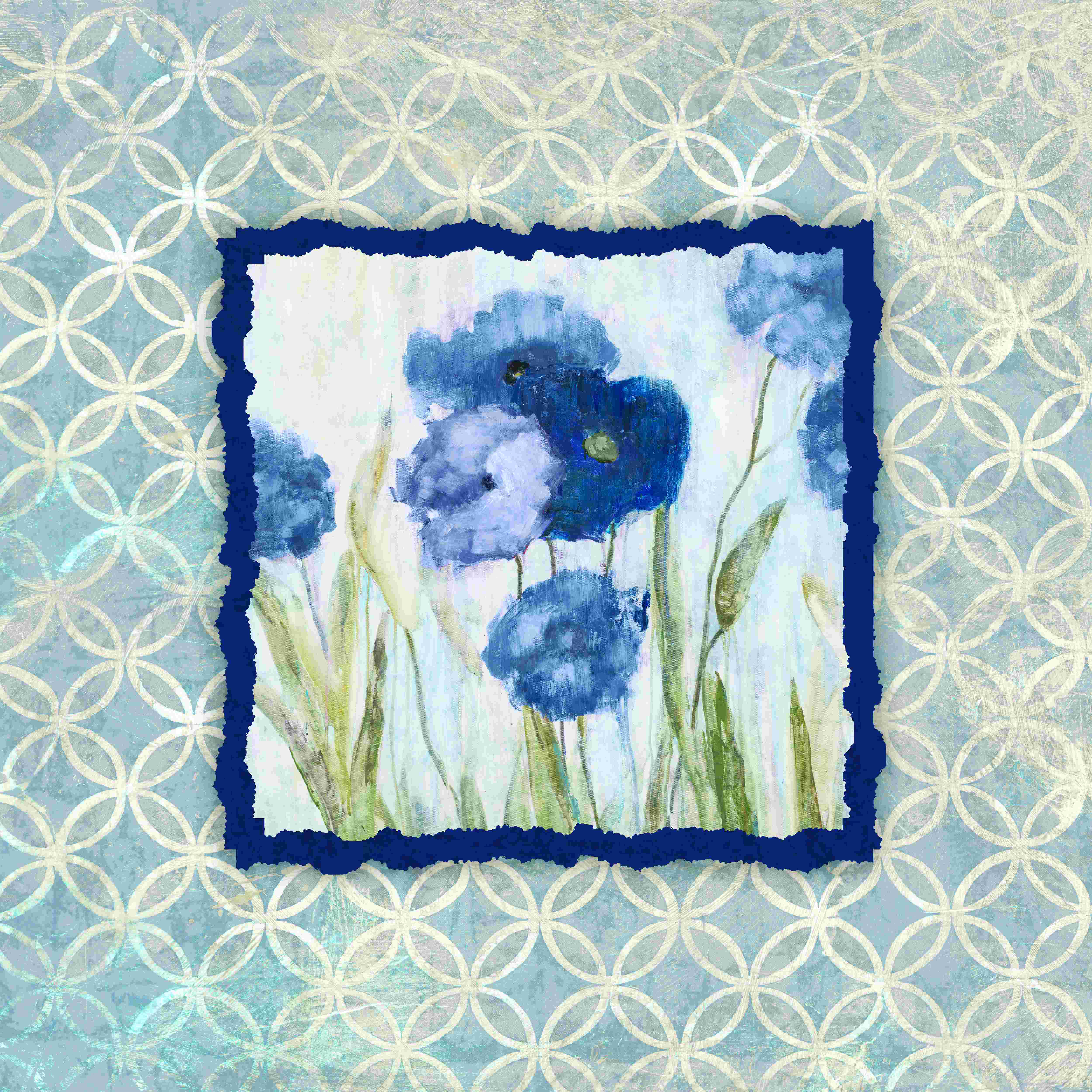 Winston Porter Periwinkle Flowers 2 - Wrapped Canvas Print | Wayfair
