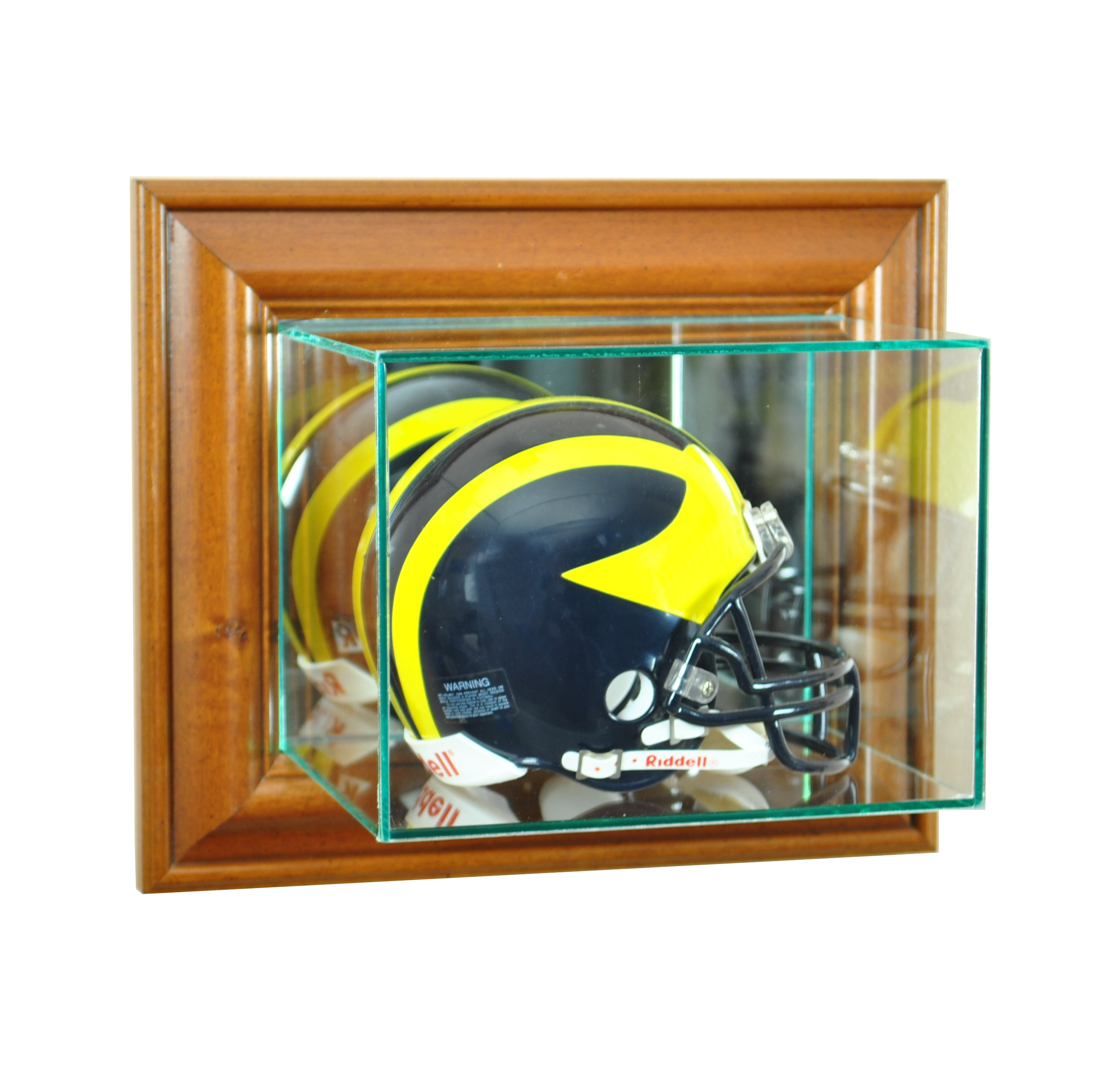 Perfect Cases And Frames 12'' x 6'' Glass Football Helmet Display Case ...
