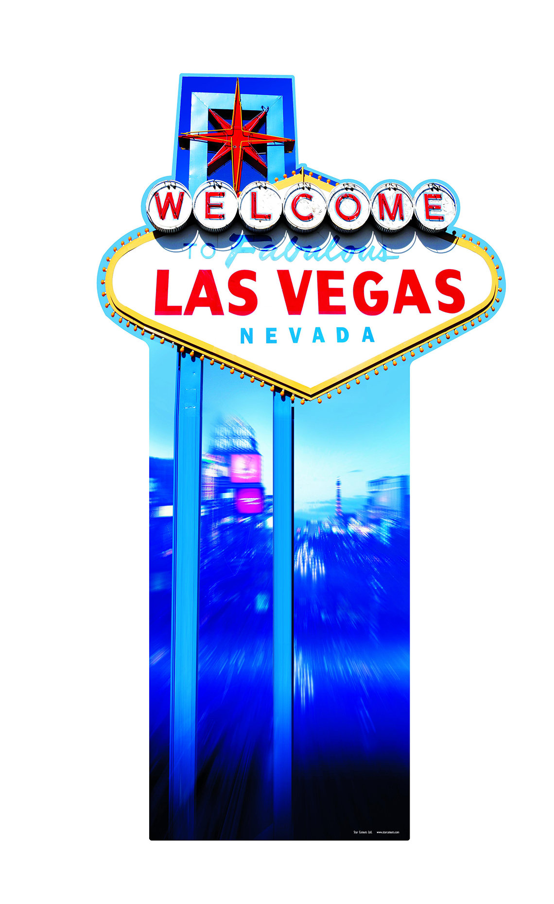 Star Cutouts Vegas Sign Cardboard Standup | Wayfair