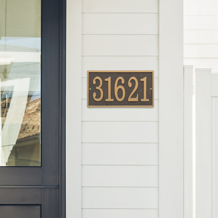 Whitehall Products Fast and Easy 1-Line Wall Number Plaque & Reviews ...