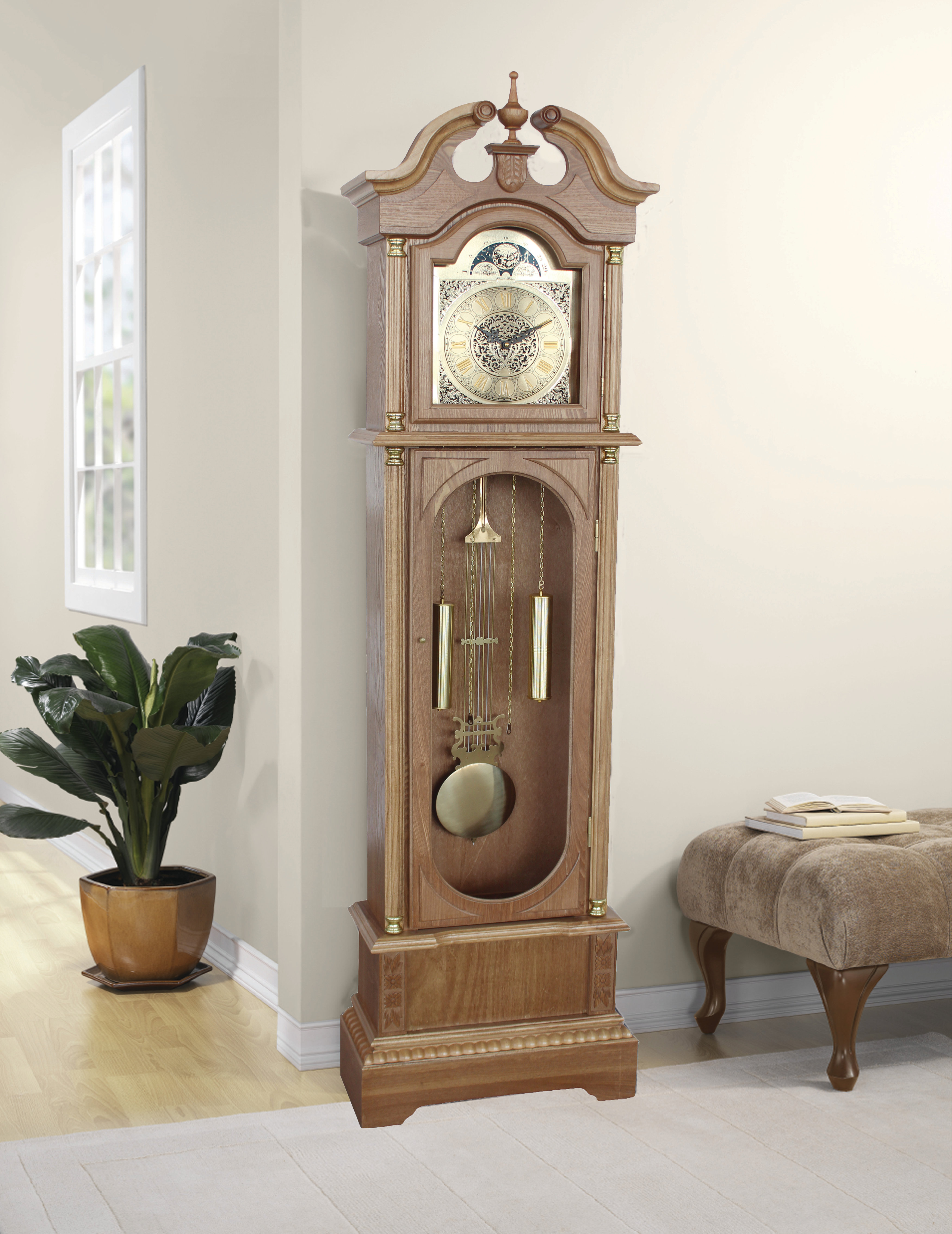 Red Barrel Studio® 71.63" H Grandfather Clock & Reviews | Wayfair