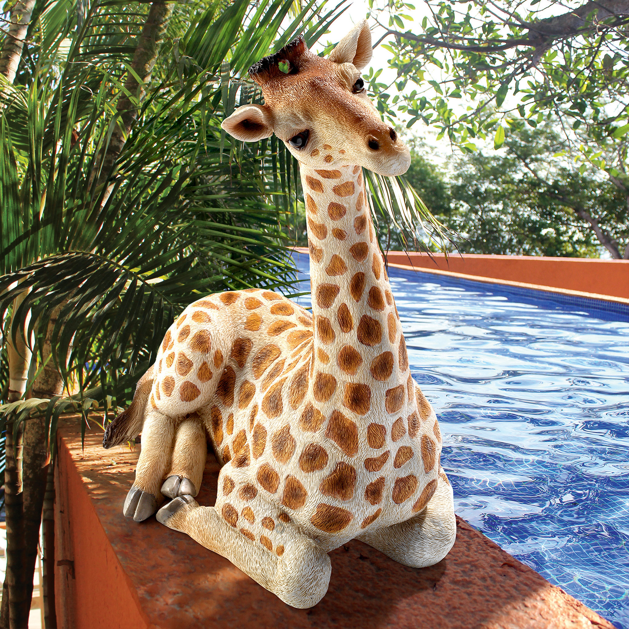 Design Toscano Zari the Resting Giraffe Statue & Reviews | Wayfair