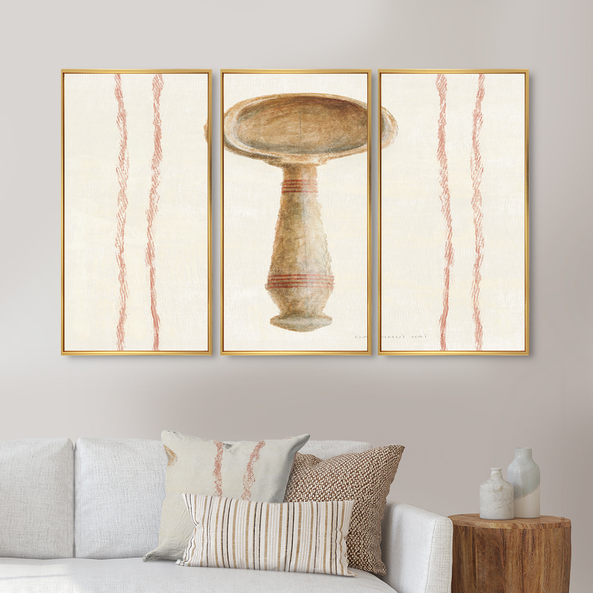 DesignArt Farm Kitchen IV - 3 Piece Floater Frame Painting Set on ...