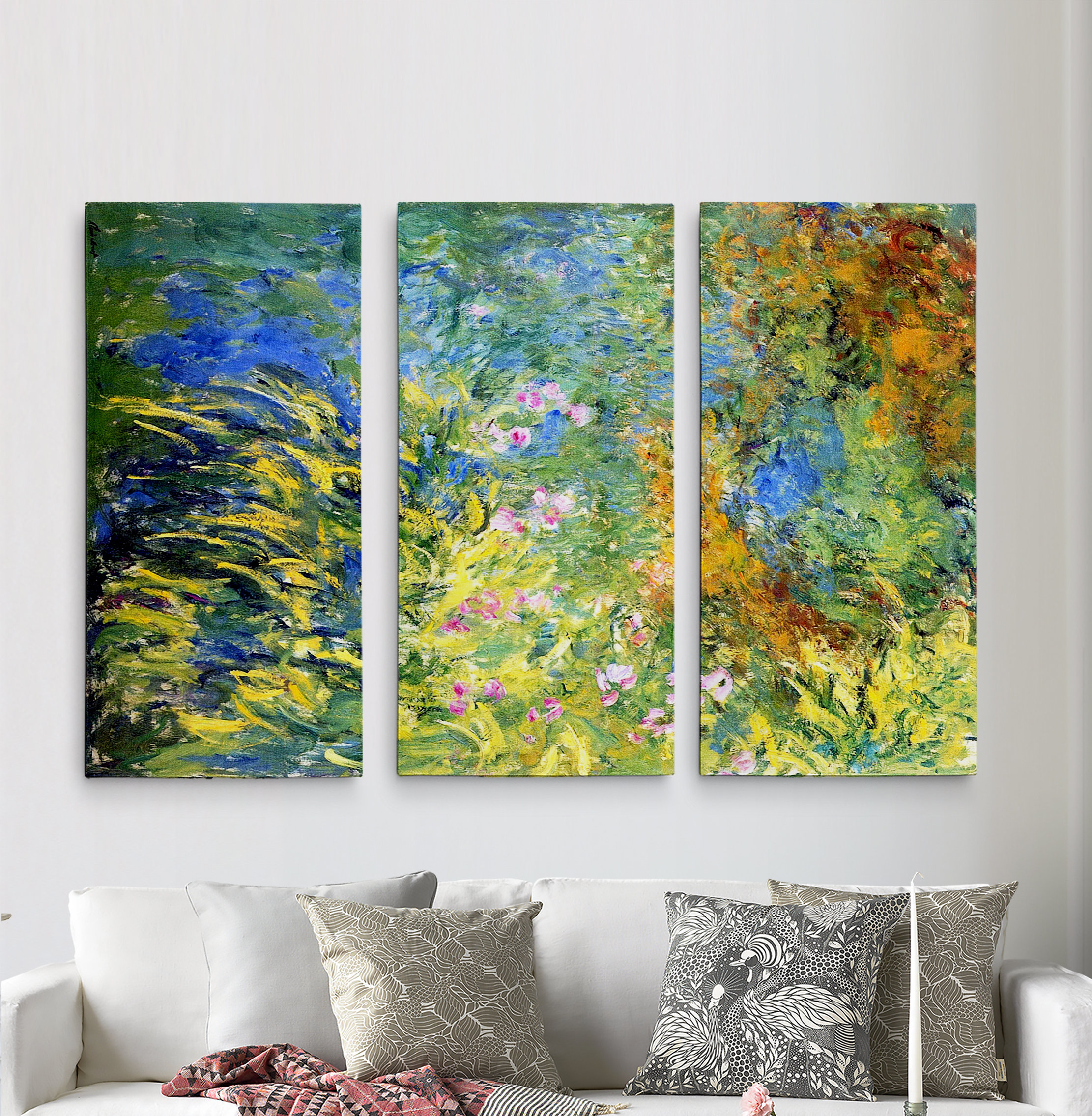 Vault W Artwork Claude Monet - 3 Piece Painting on Canvas | Wayfair