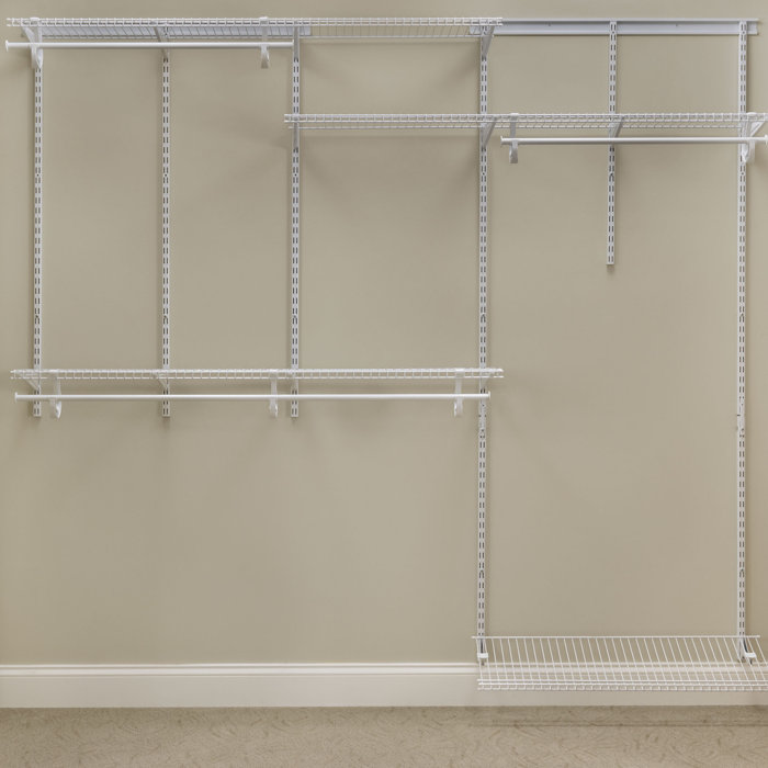 ClosetMaid ShelfTrack 60" W - 96" W Closet System Starter Kit & Reviews ...