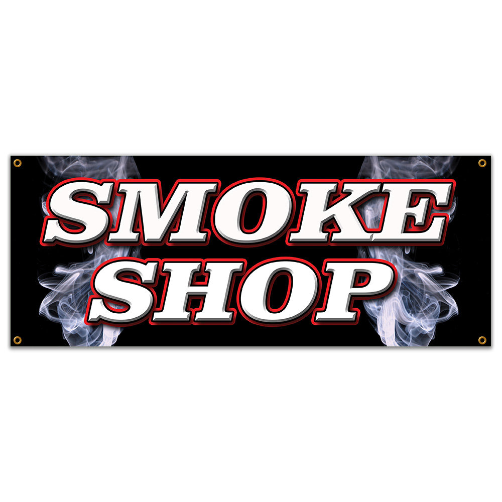SignMission Smoke Shop Banner Sign | Wayfair