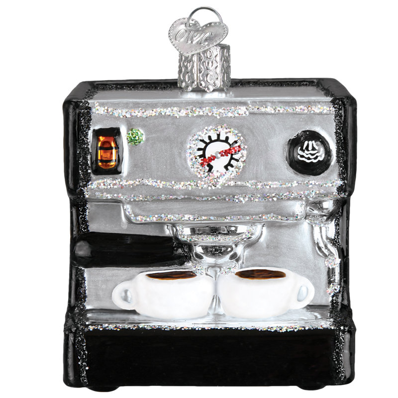 Old World Christmas Espresso Machine Ornament & Reviews | Wayfair