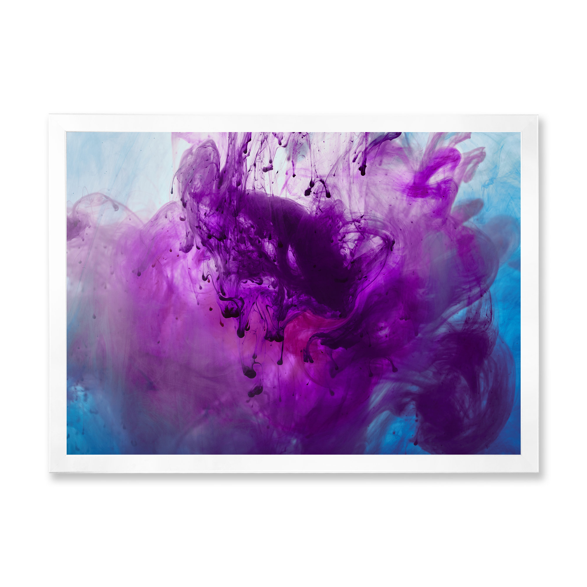 Wrought Studio Purple Blue Mixing Ink Color Purple Blue Mixing Ink ...