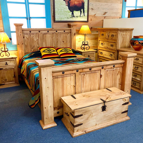 RusticsForLess Solid Wood Bed | Wayfair