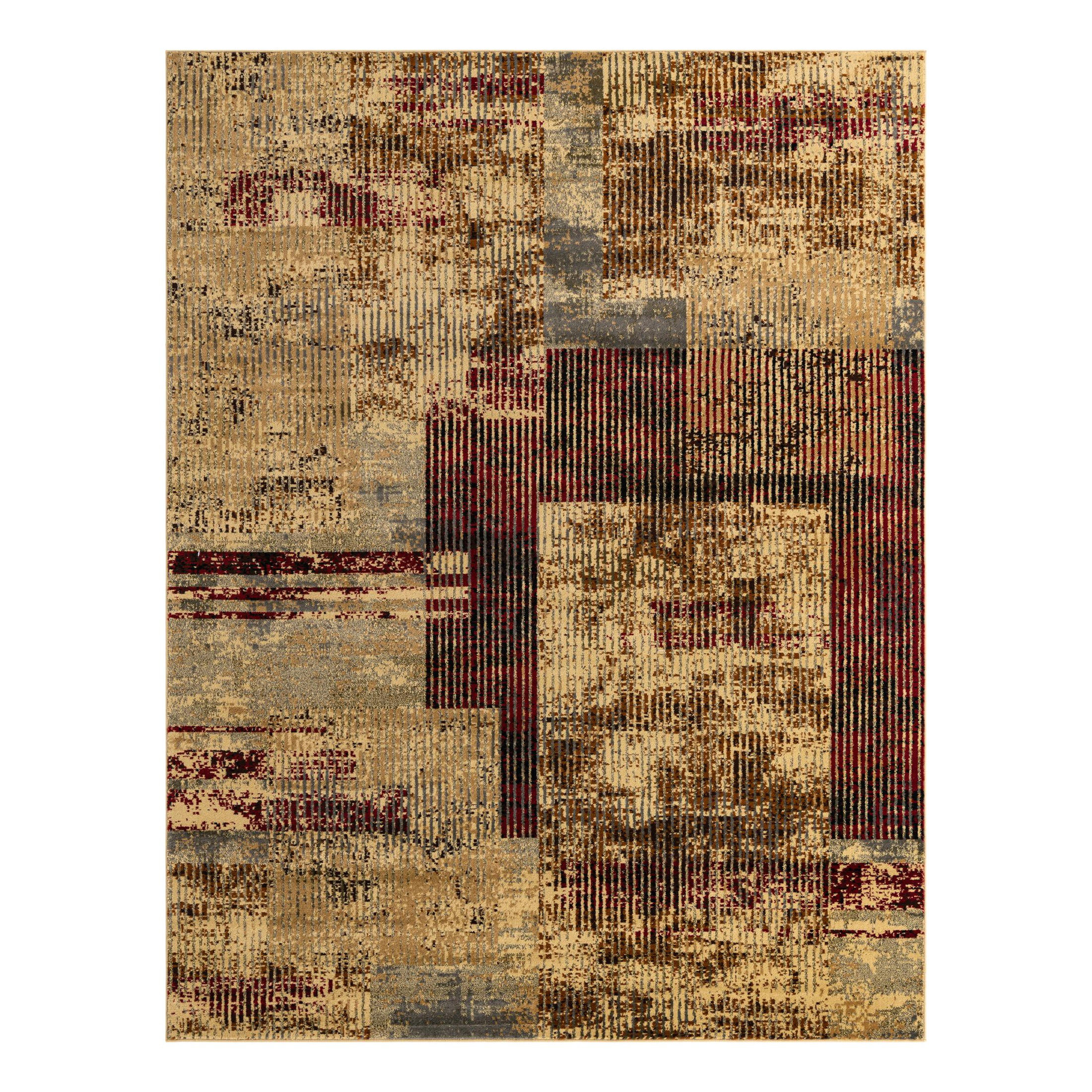 Trent Austin Design® Knowle Power Loom Performance Brown/Red Rug ...