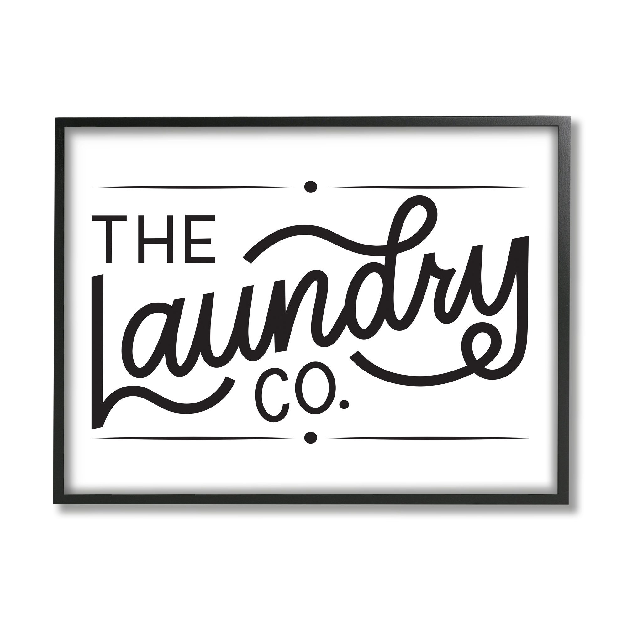 Stupell Industries Laundry Co. Bold Cursive Typography Sign by ...