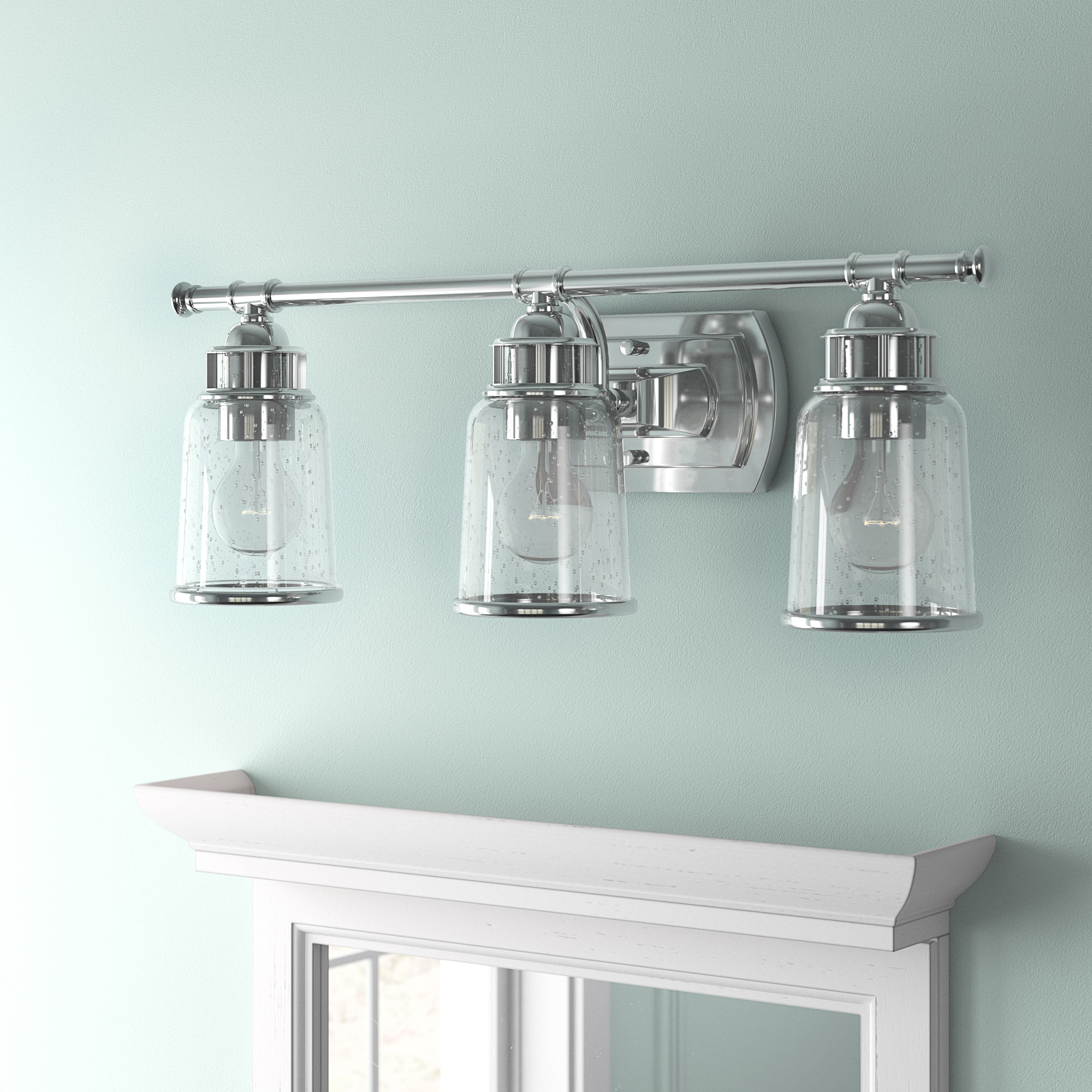 Beachcrest Home Derrick 3 - Light Dimmable Vanity Light & Reviews | Wayfair