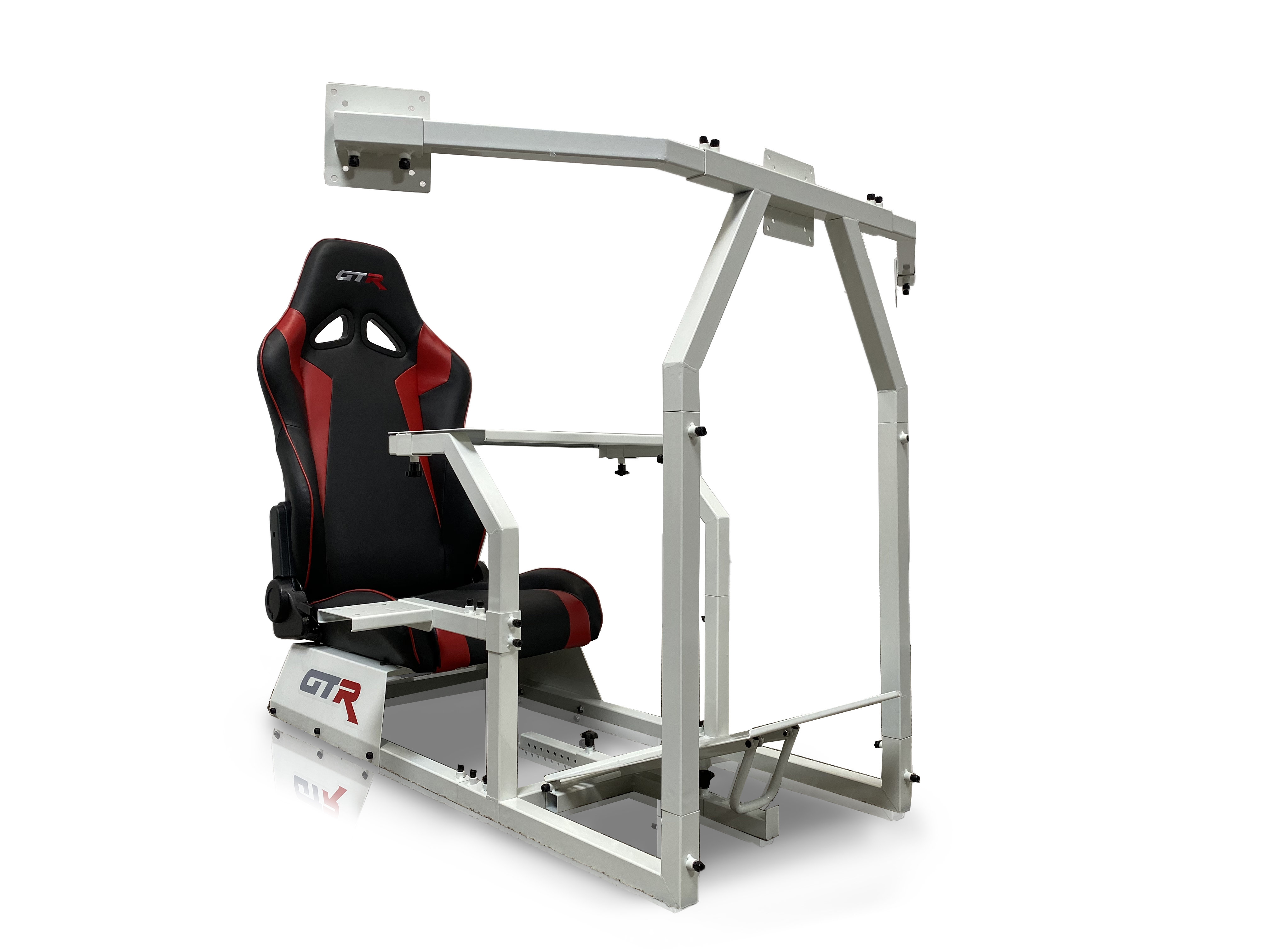 GTR Simulator Triple or Single Monitor Stand Floor Game Chair & Reviews ...