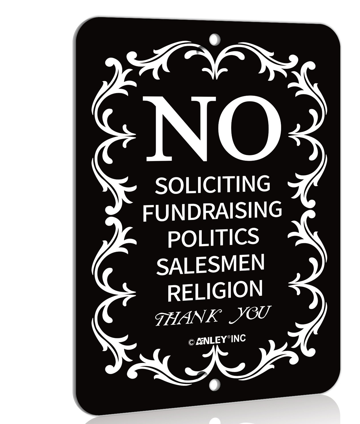 ANLEY No Soliciting for Home and Business, do Not Ring the Bell Sign ...